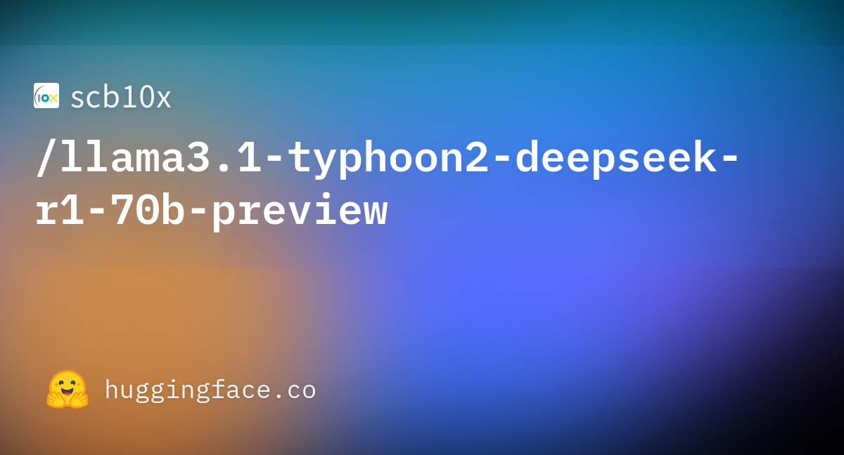 config.json · scb10x/llama3.1-typhoon2-deepseek-r1-70b-preview at refs/pr/1 config.json · scb10x/llama3.1-typhoon2-deepseek-r1-70b-preview at refs/pr/1