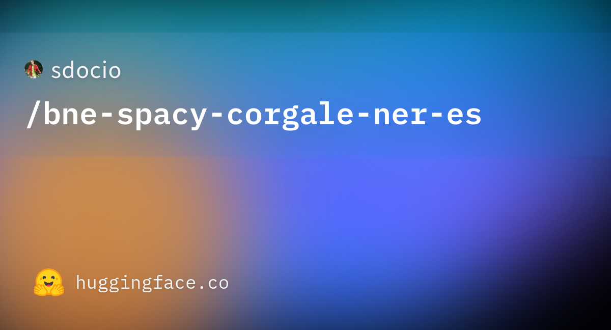 sdocio/bne-spacy-corgale-ner-es at main sdocio/bne-spacy-corgale-ner-es at main