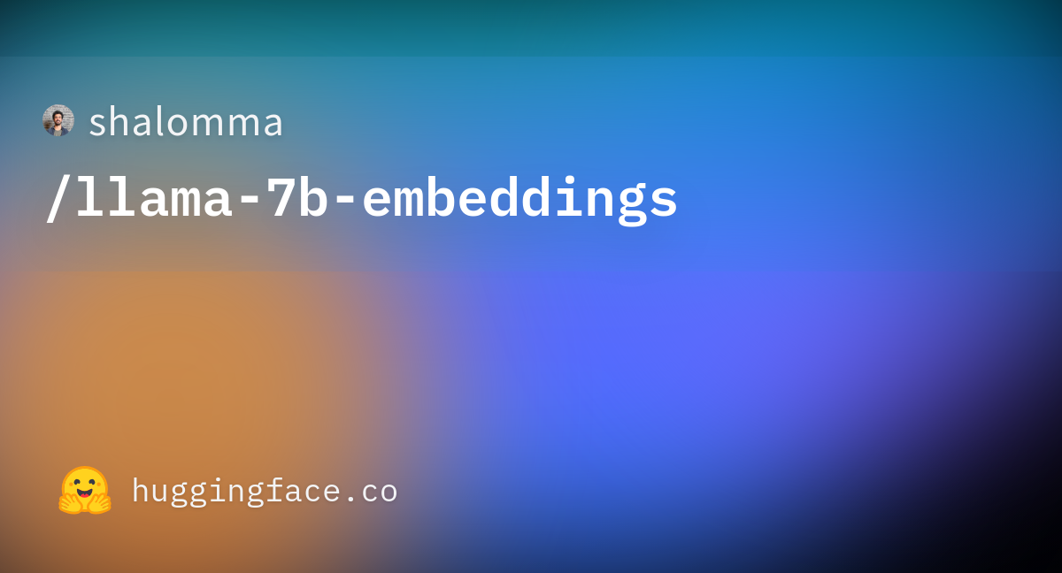 tokenizer_config.json · shalomma/llama-7b-embeddings at main tokenizer_config.json · shalomma/llama-7b-embeddings at main