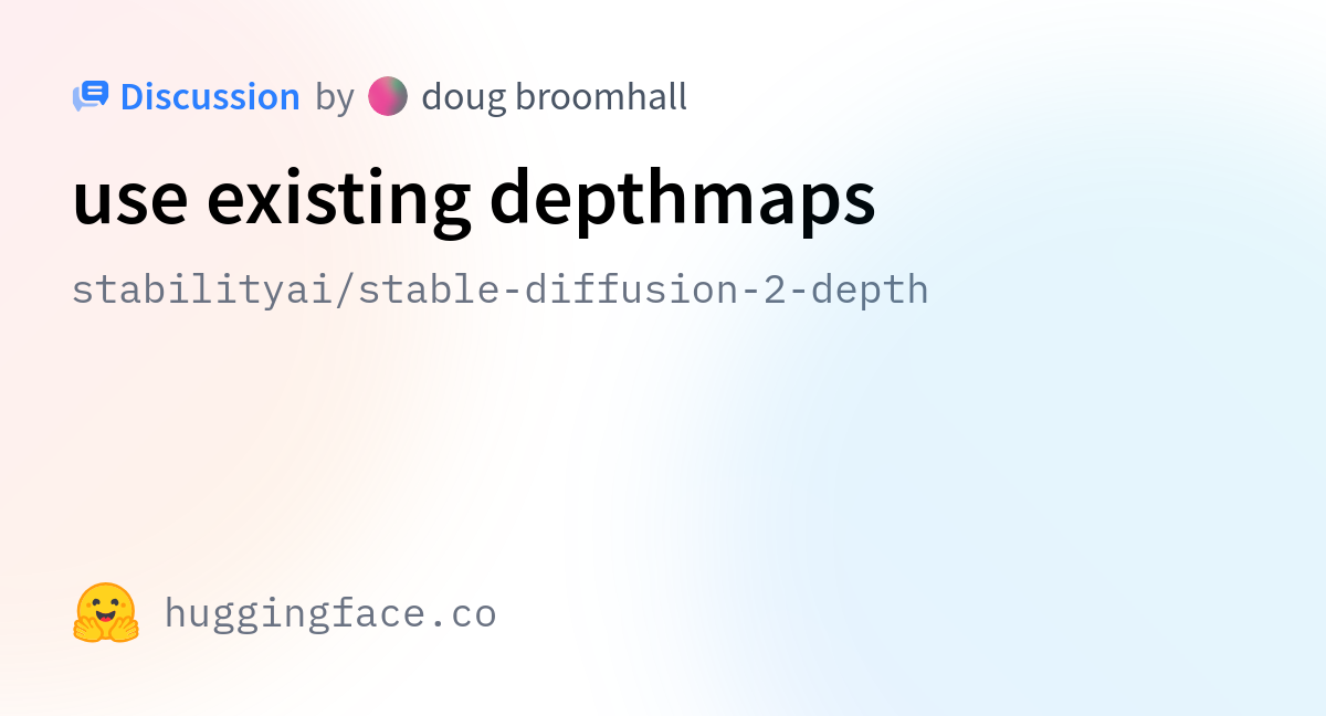 stabilityai/stable-diffusion-2-depth · use existing depthmaps stabilityai/stable-diffusion-2-depth · use existing depthmaps