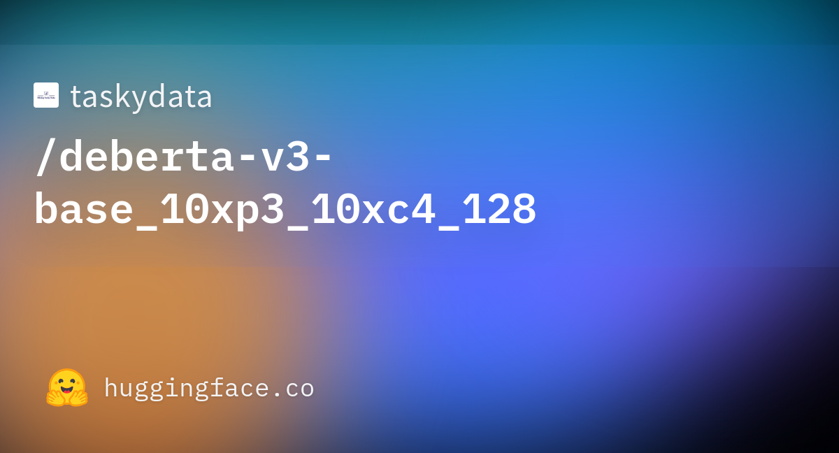 taskydata/deberta-v3-base_10xp3_10xc4_128 · Hugging Face taskydata/deberta-v3-base_10xp3_10xc4_128 · Hugging Face