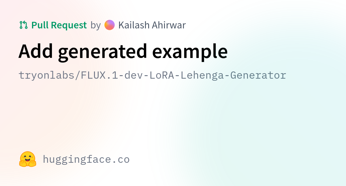 tryonlabs/FLUX.1-dev-LoRA-Lehenga-Generator · Add generated example tryonlabs/FLUX.1-dev-LoRA-Lehenga-Generator · Add generated example