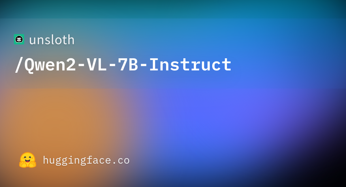 unsloth/Qwen2-VL-7B-Instruct · Discussions unsloth/Qwen2-VL-7B-Instruct · Discussions