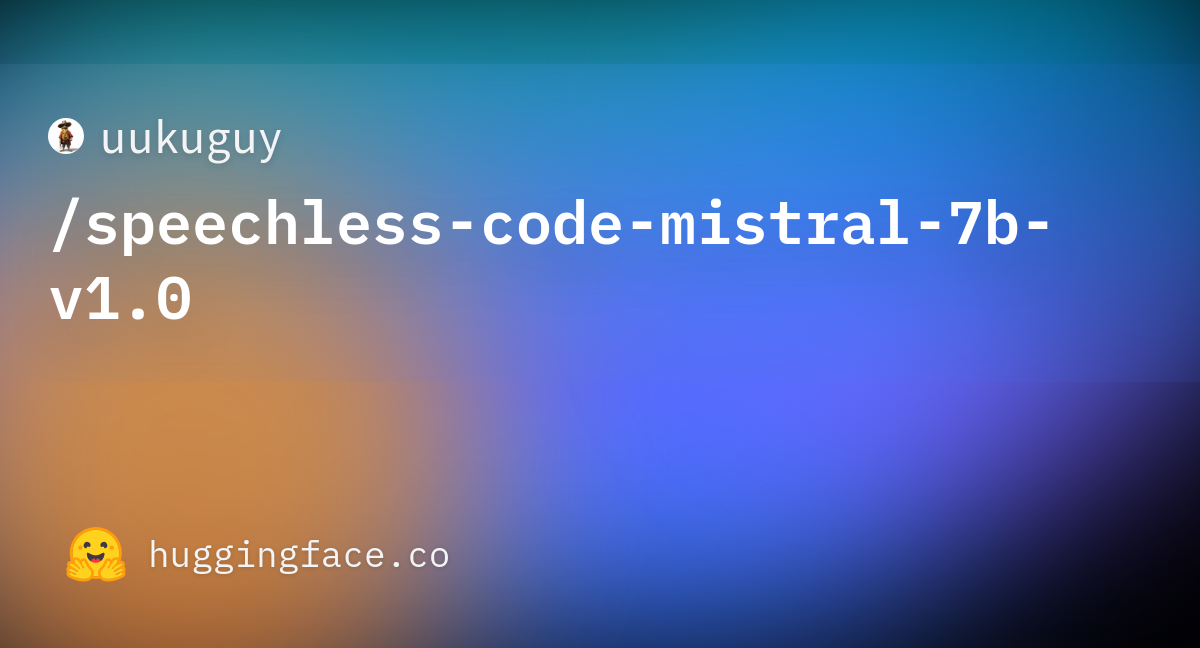 uukuguy/speechless-code-mistral-7b-v1.0 · Hugging Face uukuguy/speechless-code-mistral-7b-v1.0 · Hugging Face