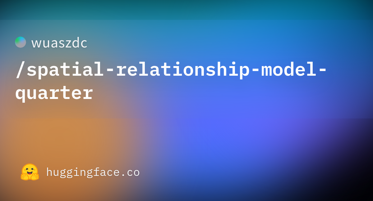 wuaszdc/spatial-relationship-model-quarter · Training metrics wuaszdc/spatial-relationship-model-quarter · Training metrics