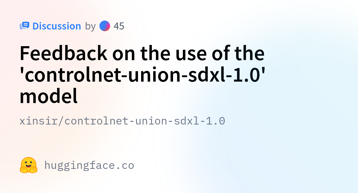 xinsir/controlnet-union-sdxl-1.0 · Feedback on the use of the ... xinsir/controlnet-union-sdxl-1.0 · Feedback on the use of the ...