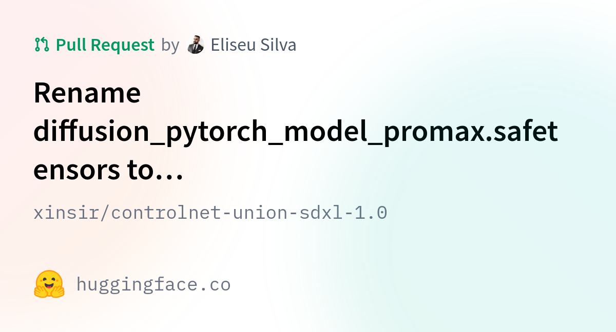 xinsir/controlnet-union-sdxl-1.0 · Rename diffusion_pytorch_model ... xinsir/controlnet-union-sdxl-1.0 · Rename diffusion_pytorch_model ...