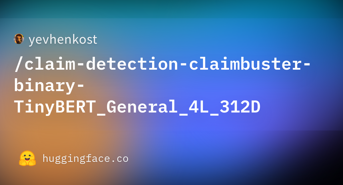tokenizer.json · yevhenkost/claim-detection-claimbuster-binary-TinyBERT ... tokenizer.json · yevhenkost/claim-detection-claimbuster-binary-TinyBERT ...