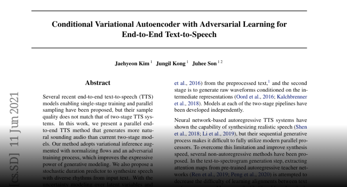 Paper Page Conditional Variational Autoencoder With Adversarial Learning For End To End Text 6099