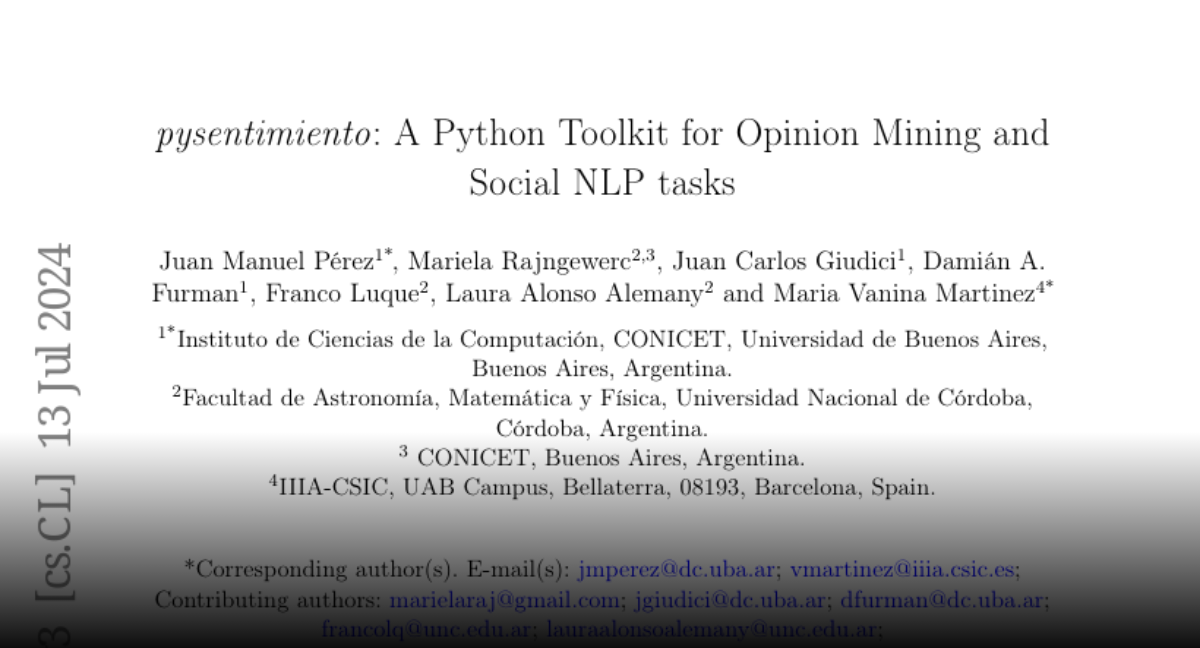 Paper Page Pysentimiento A Python Toolkit For Sentiment Analysis And Socialnlp Tasks 4512