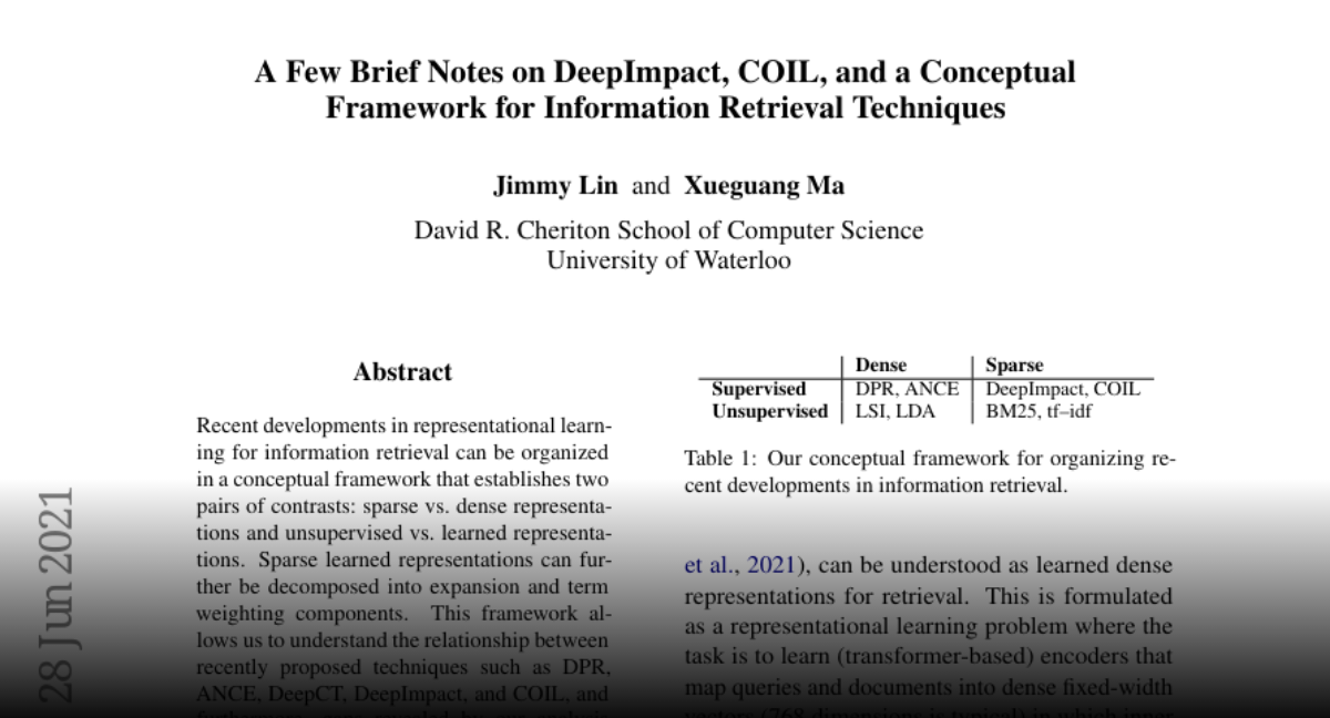 Paper page - A Few Brief Notes on DeepImpact, COIL, and a Conceptual ... Paper page - A Few Brief Notes on DeepImpact, COIL, and a Conceptual ...