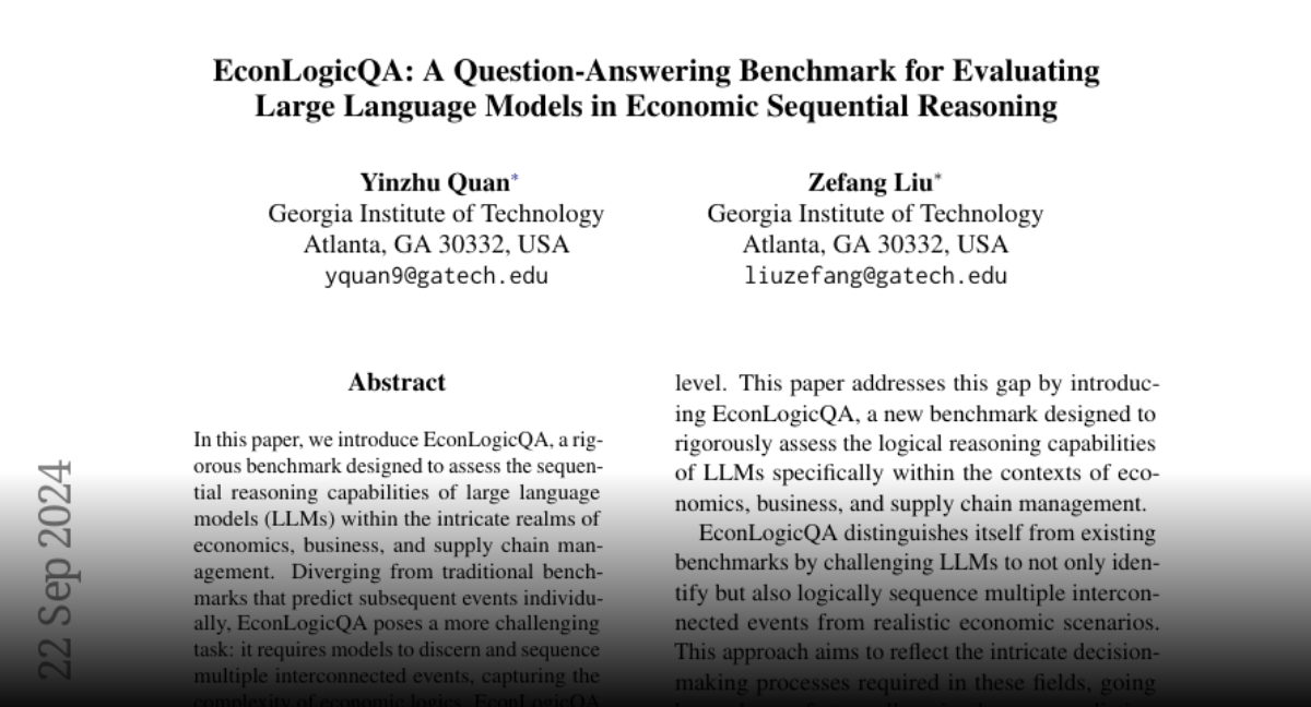 Paper page - EconLogicQA: A Question-Answering Benchmark for Evaluating ... Paper page - EconLogicQA: A Question-Answering Benchmark for Evaluating ...