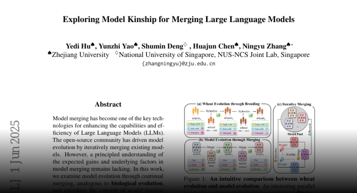 Paper page - Exploring Model Kinship for Merging Large Language Models Paper page - Exploring Model Kinship for Merging Large Language Models