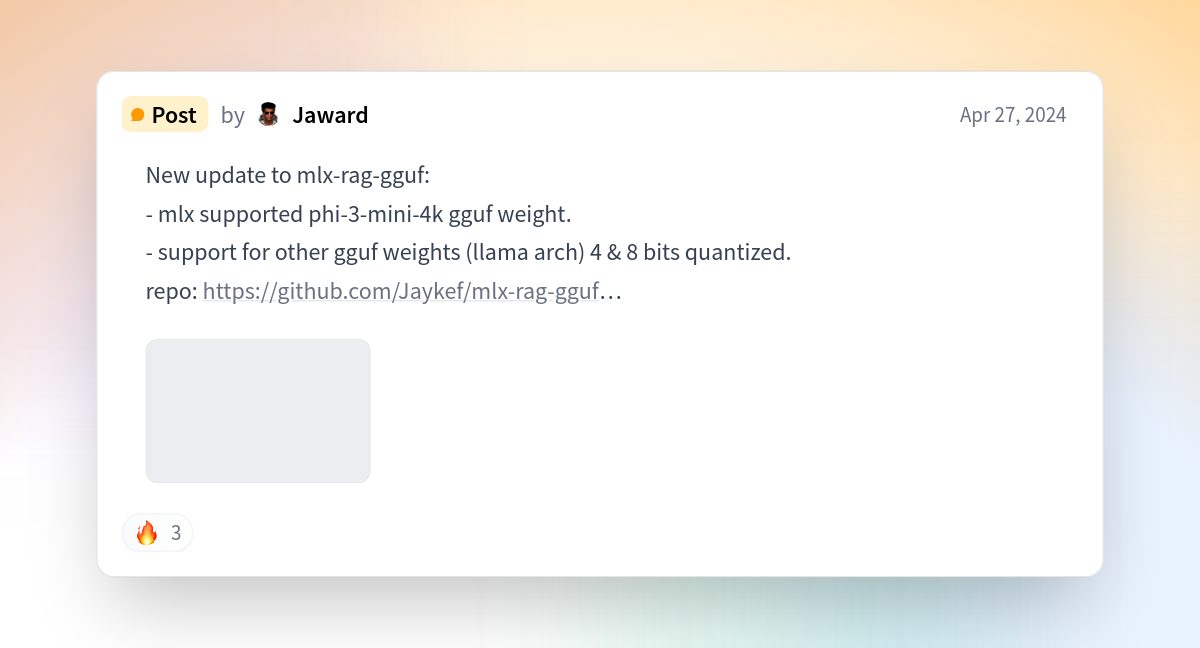 @Jaward on Hugging Face: @Jaward on Hugging Face:
