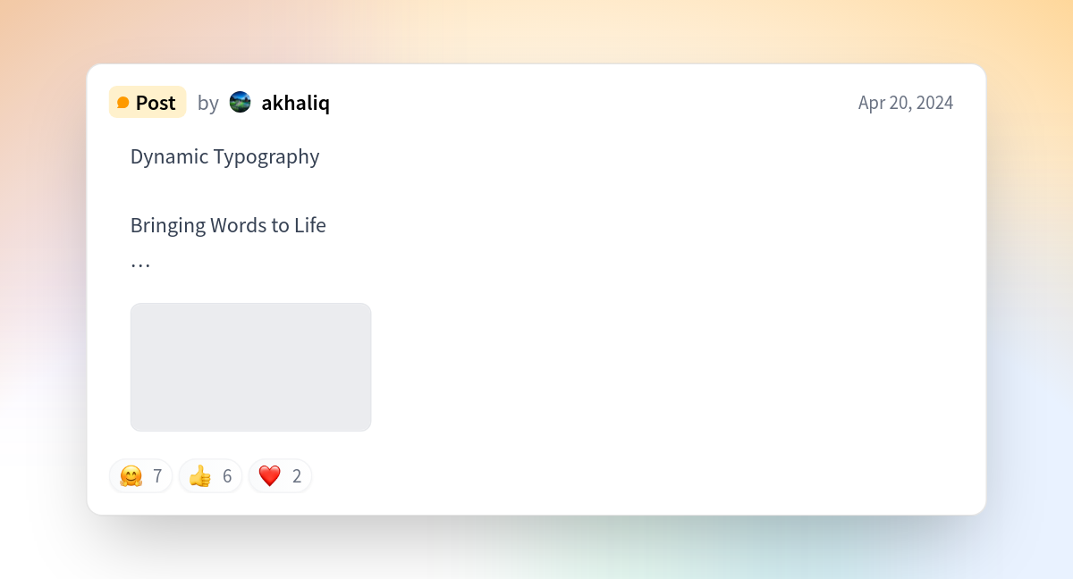 Akhaliq On Hugging Face Dynamic Typography Bringing Words To Life…
