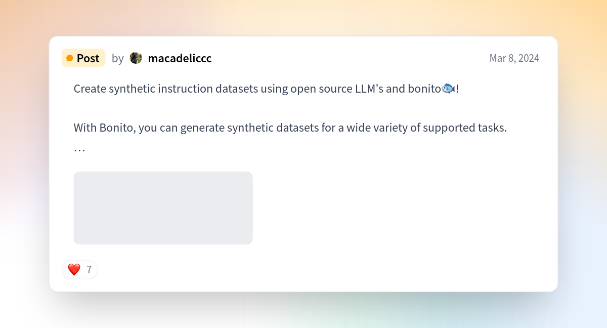 Macadeliccc On Hugging Face Create Synthetic Instruction Datasets Using Open Source Llms And