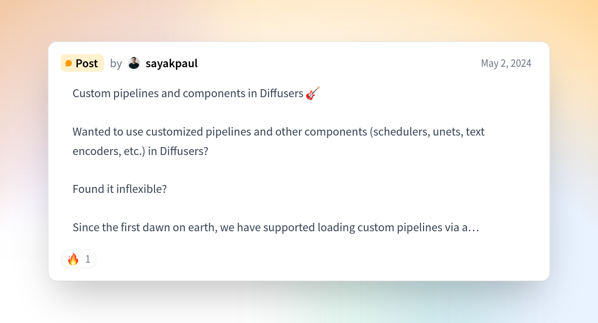 @sayakpaul on Hugging Face: @sayakpaul on Hugging Face: