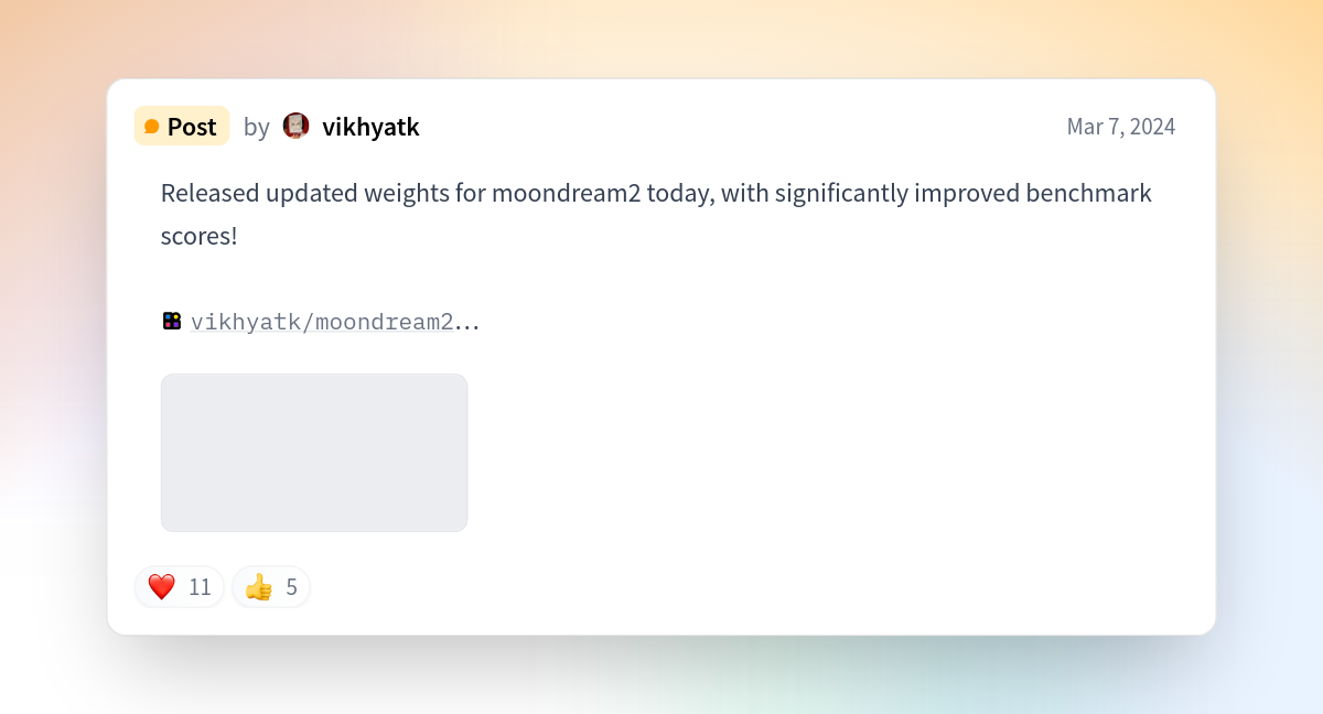 @vikhyatk on Hugging Face: @vikhyatk on Hugging Face: