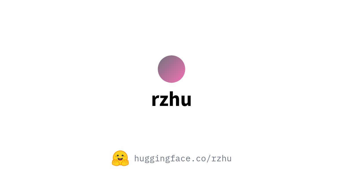 rzhu (ruizhi Hu) rzhu (ruizhi Hu)