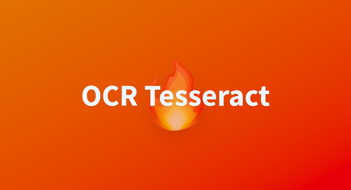 Ocr Tesseract A Hugging Face Space By Caolulu7829461232512