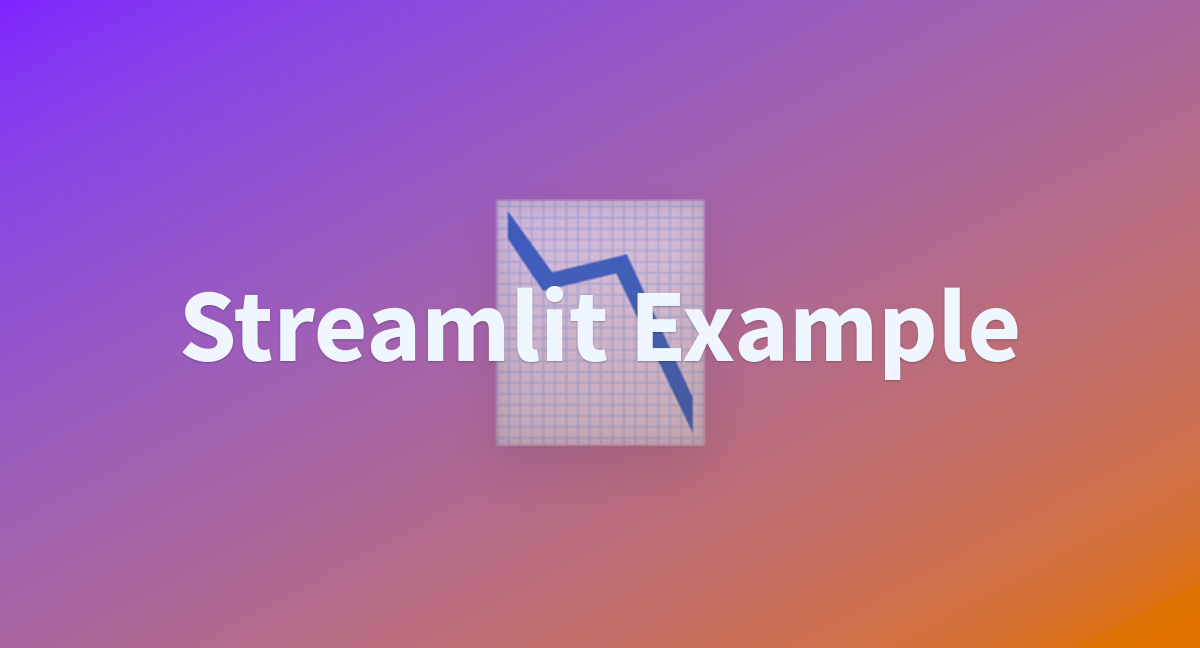 Streamlit Example - a Hugging Face Space by ChaiHun Streamlit Example - a Hugging Face Space by ChaiHun