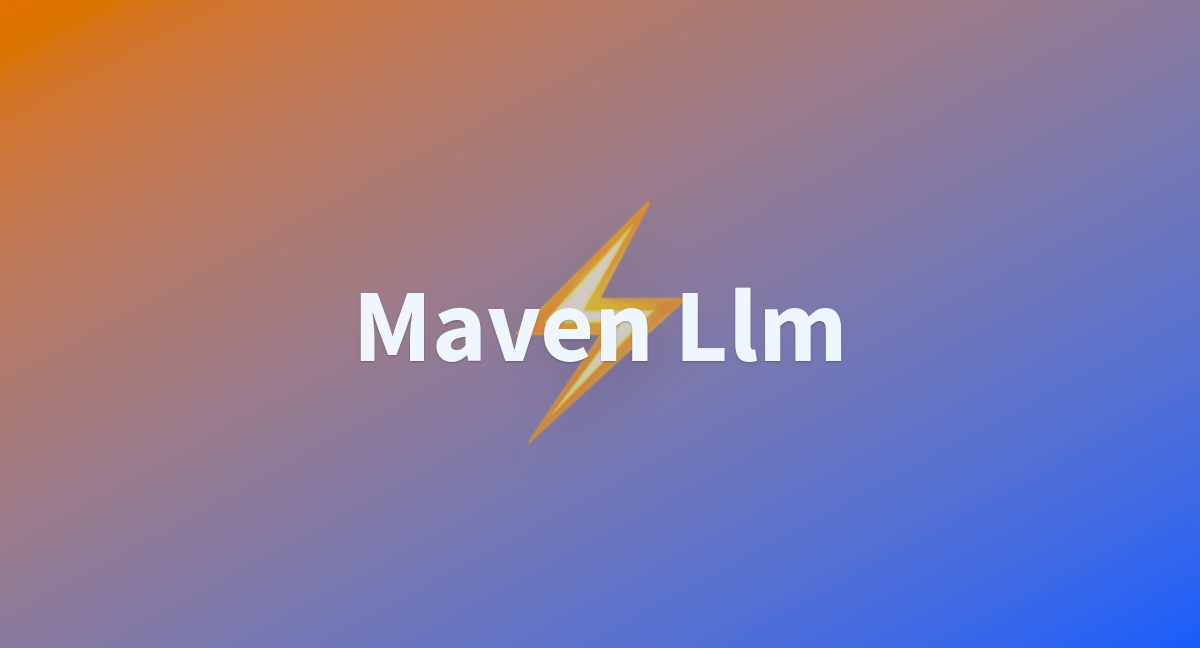 CodeToTee/maven-llm at main CodeToTee/maven-llm at main