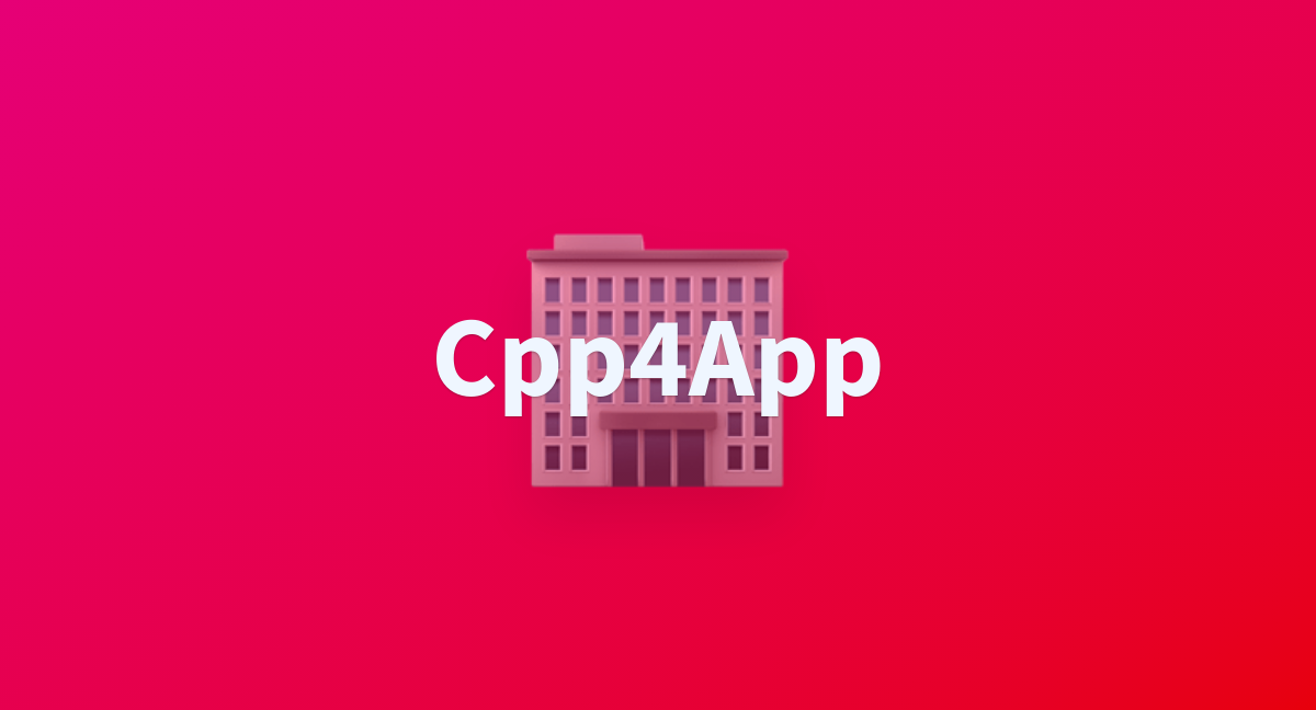 Cpp4appcpp4app At Main