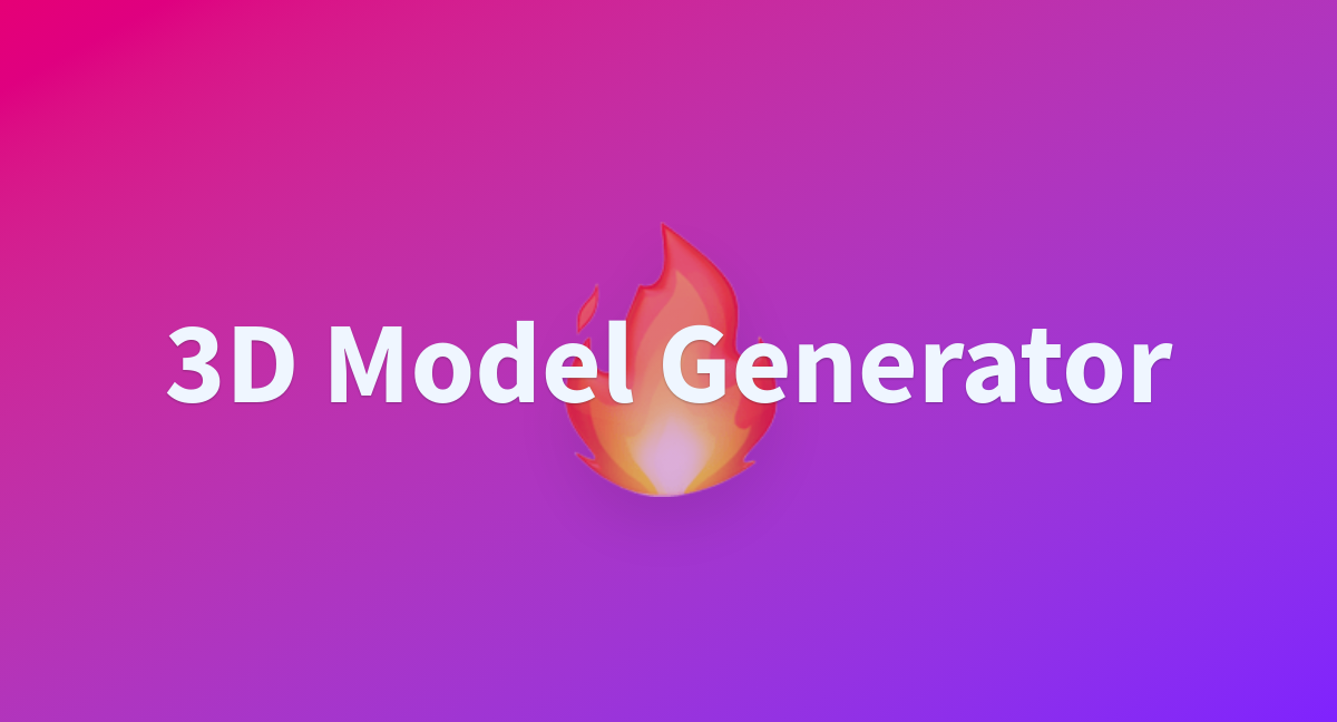 3D Model Generator - a Hugging Face Space by KarthickAdopleAI 3D Model Generator - a Hugging Face Space by KarthickAdopleAI