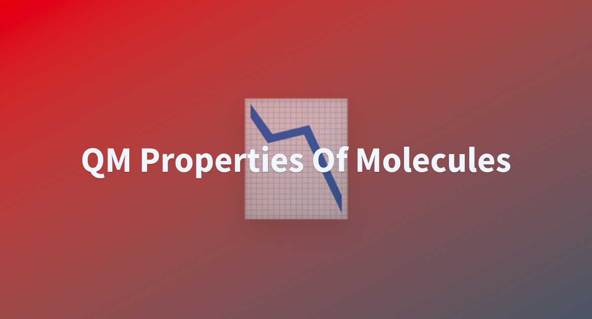 Qm Properties Of Molecules A Hugging Face Space By Misato Dataset