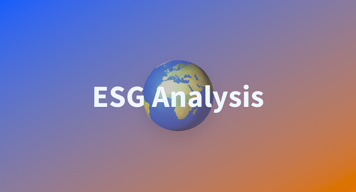 ESG Analysis - a Hugging Face Space by Mawube ESG Analysis - a Hugging Face Space by Mawube