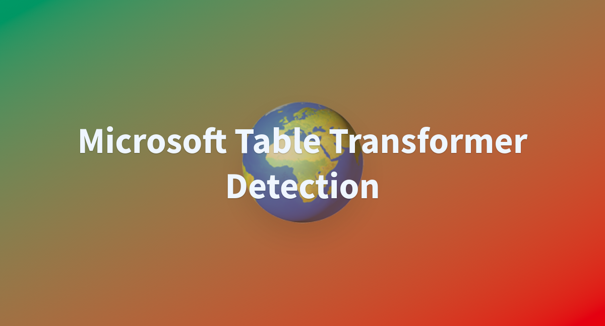 Maxatapplied Microsoft Table Transformer Detection At Main