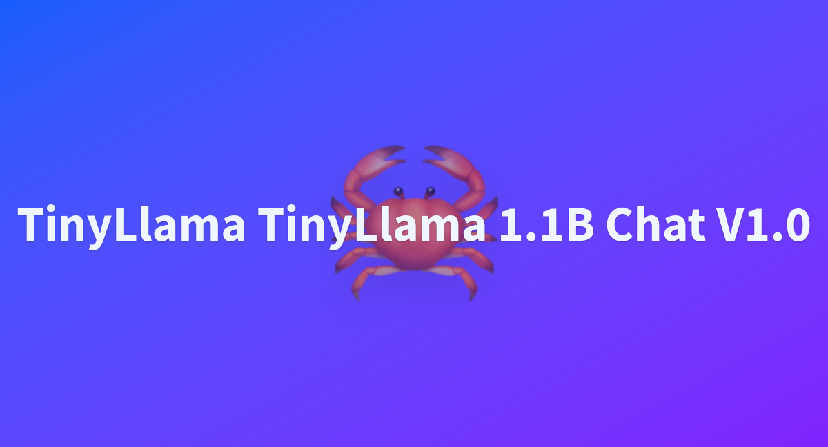 TinyLlama TinyLlama 1.1B Chat V1.0 - a Hugging Face Space by Prajith04 TinyLlama TinyLlama 1.1B Chat V1.0 - a Hugging Face Space by Prajith04