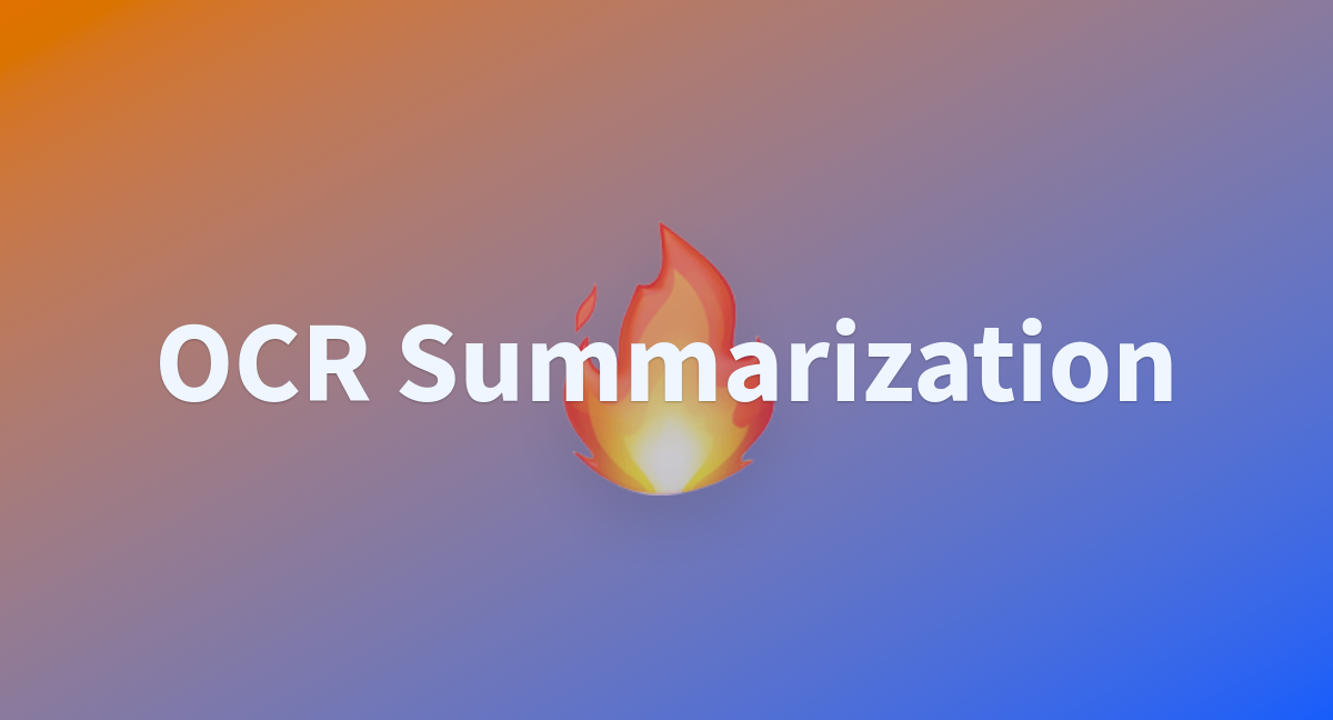 Saswat17 Ocr Summarization At Main