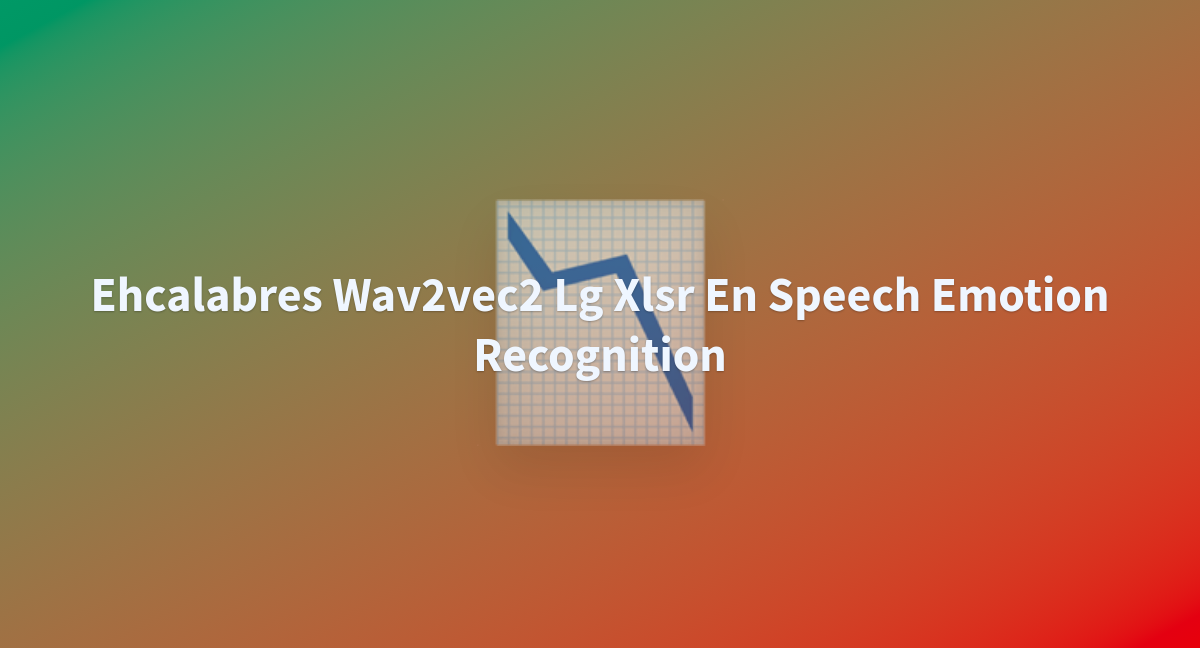 Ehcalabres Wav2vec2 Lg Xlsr En Speech Emotion Recognition - a Hugging ... Ehcalabres Wav2vec2 Lg Xlsr En Speech Emotion Recognition - a Hugging ...