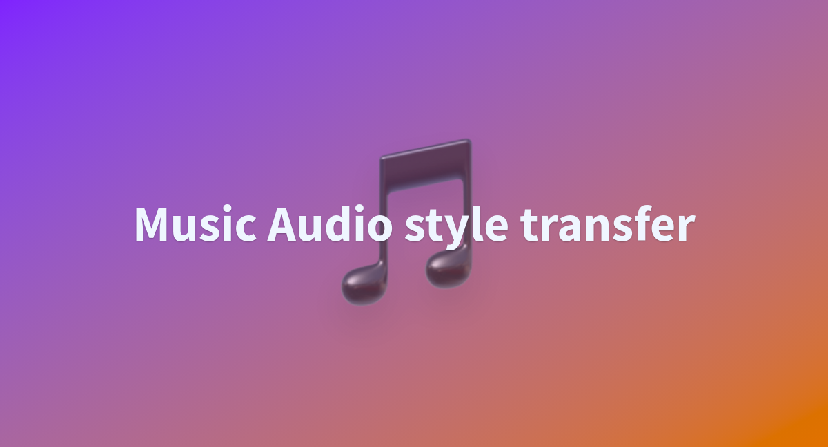 Audio Diffusion style transfer - a Hugging Face Space by SeyedAli Audio Diffusion style transfer - a Hugging Face Space by SeyedAli