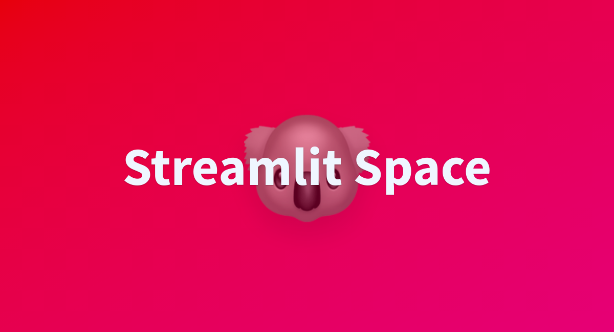 Streamlit Space - a Hugging Face Space by aimlandweb Streamlit Space - a Hugging Face Space by aimlandweb