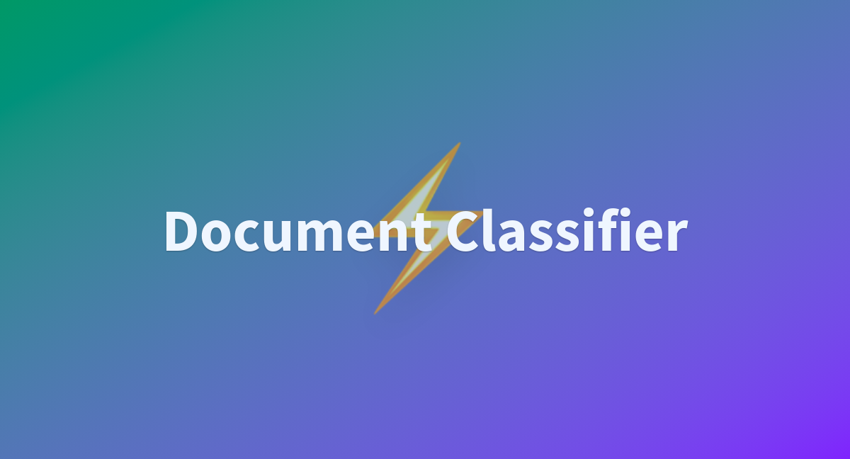 Document Classifier - a Hugging Face Space by amarsaikhan Document Classifier - a Hugging Face Space by amarsaikhan