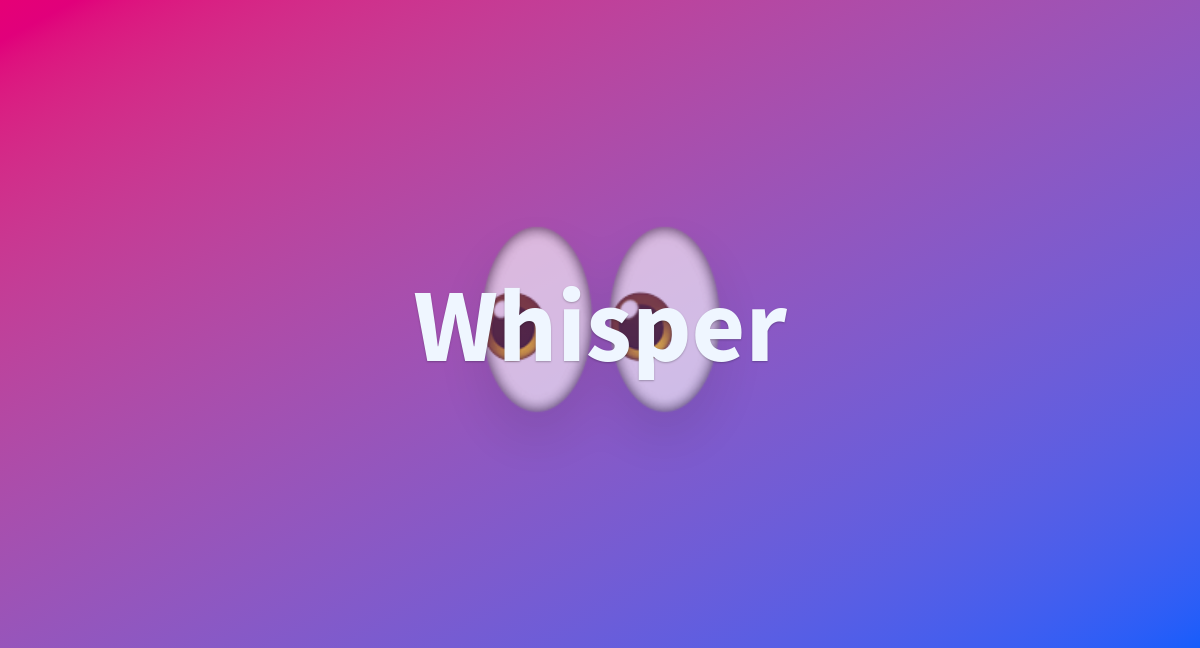 Whisper - a Hugging Face Space by antfraia Whisper - a Hugging Face Space by antfraia