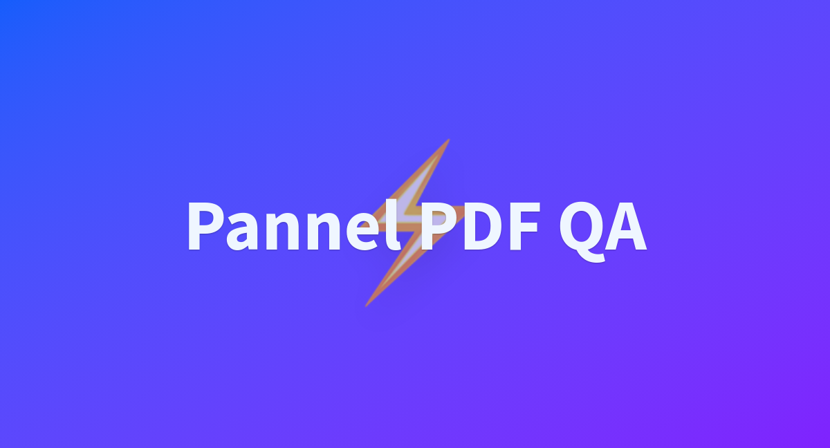 Pannel PDF QA - a Hugging Face Space by ashishtikale Pannel PDF QA - a Hugging Face Space by ashishtikale