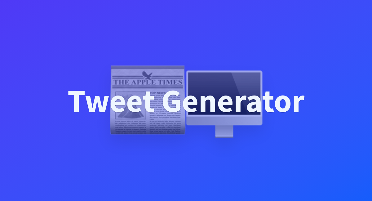 Tweet Generator - a Hugging Face Space by aswincandra Tweet Generator - a Hugging Face Space by aswincandra
