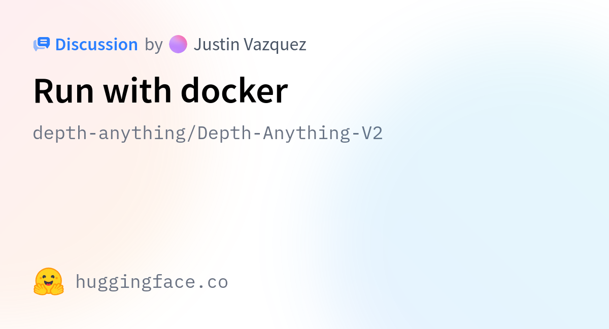depth-anything/Depth-Anything-V2 · Run with docker depth-anything/Depth-Anything-V2 · Run with docker