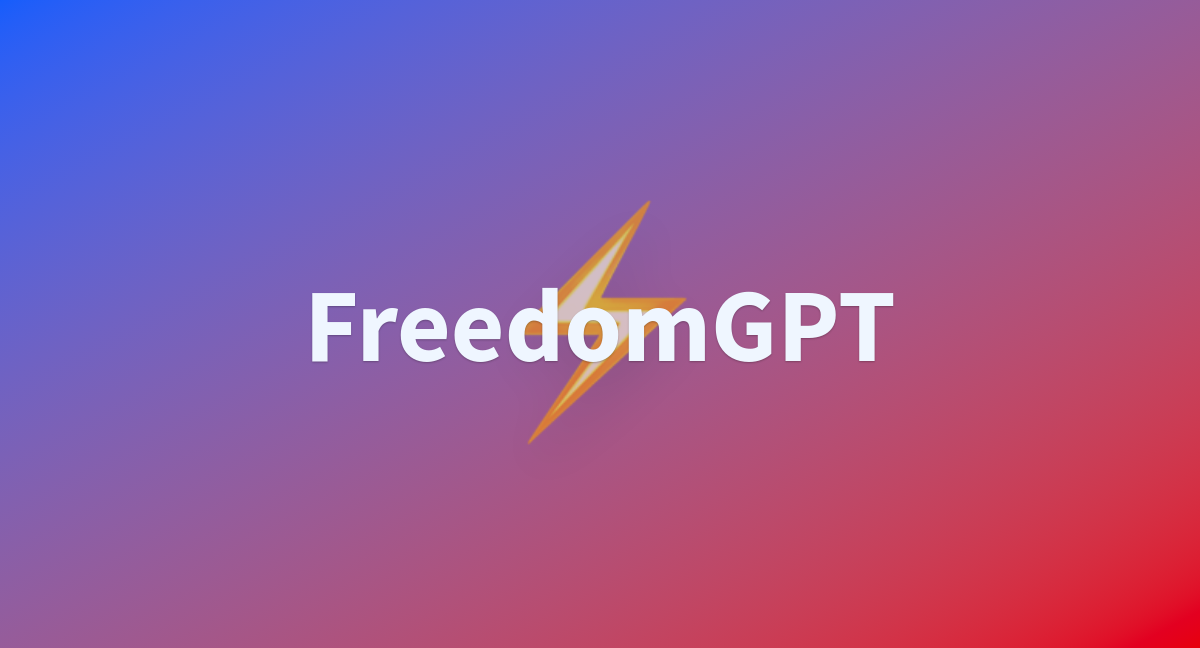 Freedomgpt A Hugging Face Space By Dorkai