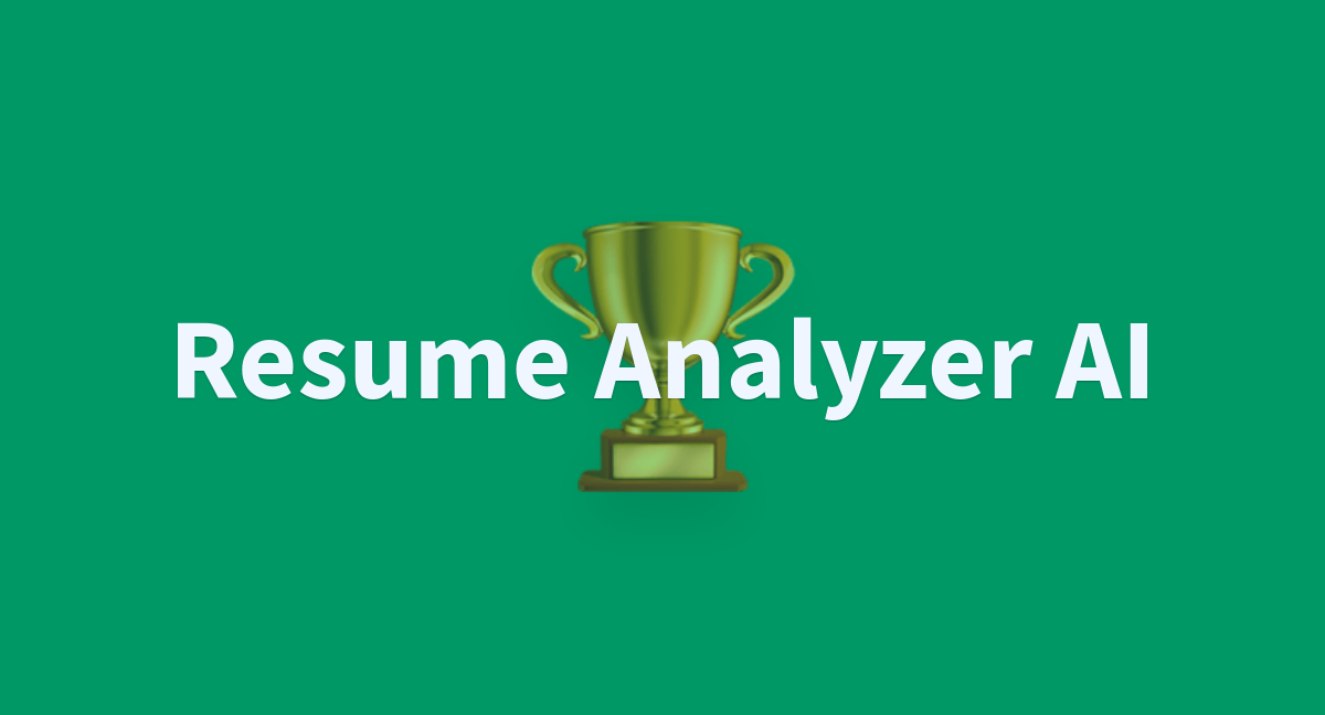 Resume Analyzer Ai A Hugging Face Space By Gopiashokan