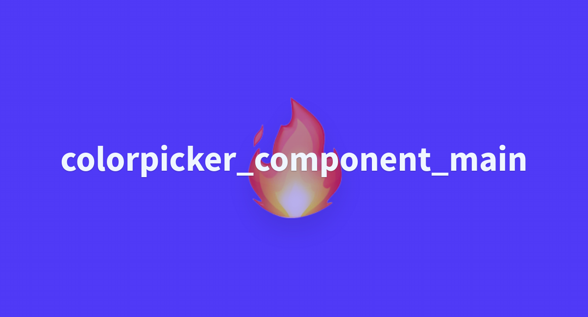 colorpicker_component_main - a Hugging Face Space by gradio colorpicker_component_main - a Hugging Face Space by gradio