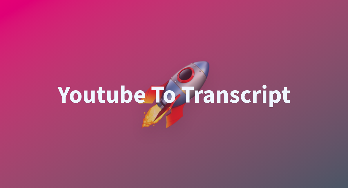 harelguy/youtube-to-transcript at main harelguy/youtube-to-transcript at main