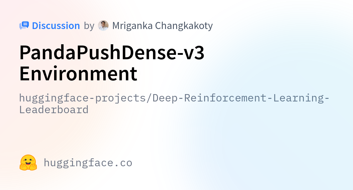 huggingface-projects/Deep-Reinforcement-Learning-Leaderboard ... huggingface-projects/Deep-Reinforcement-Learning-Leaderboard ...