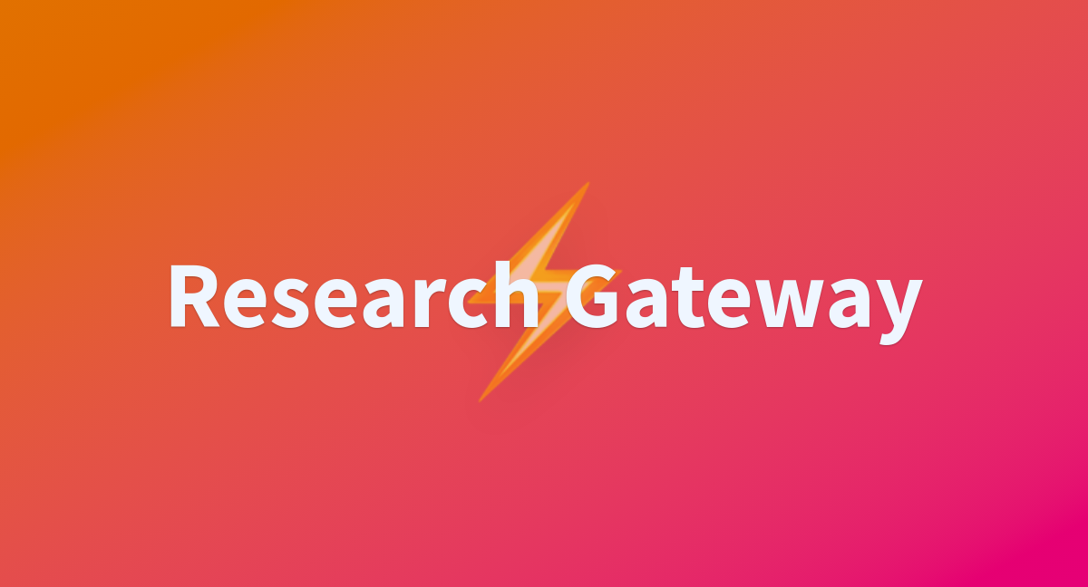 Research Gateway - a Hugging Face Space by jaydeeptindori Research Gateway - a Hugging Face Space by jaydeeptindori