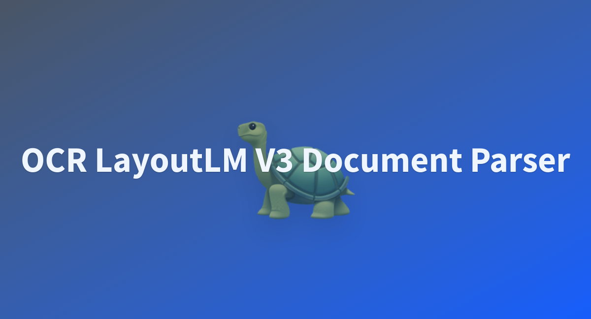 OCR LayoutLM V3 Document Parser - a Hugging Face Space by jinhybr OCR LayoutLM V3 Document Parser - a Hugging Face Space by jinhybr