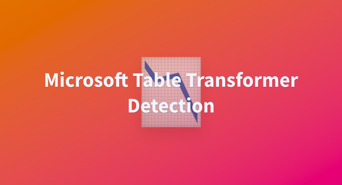 Microsoft Table Transformer Detection A Hugging Face Space By Jt6751