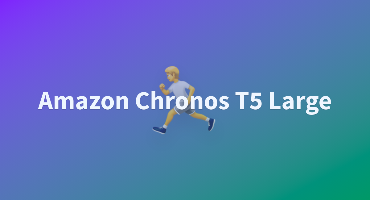 Amazon Chronos T5 Large - a Hugging Face Space by lalbacore Amazon Chronos T5 Large - a Hugging Face Space by lalbacore